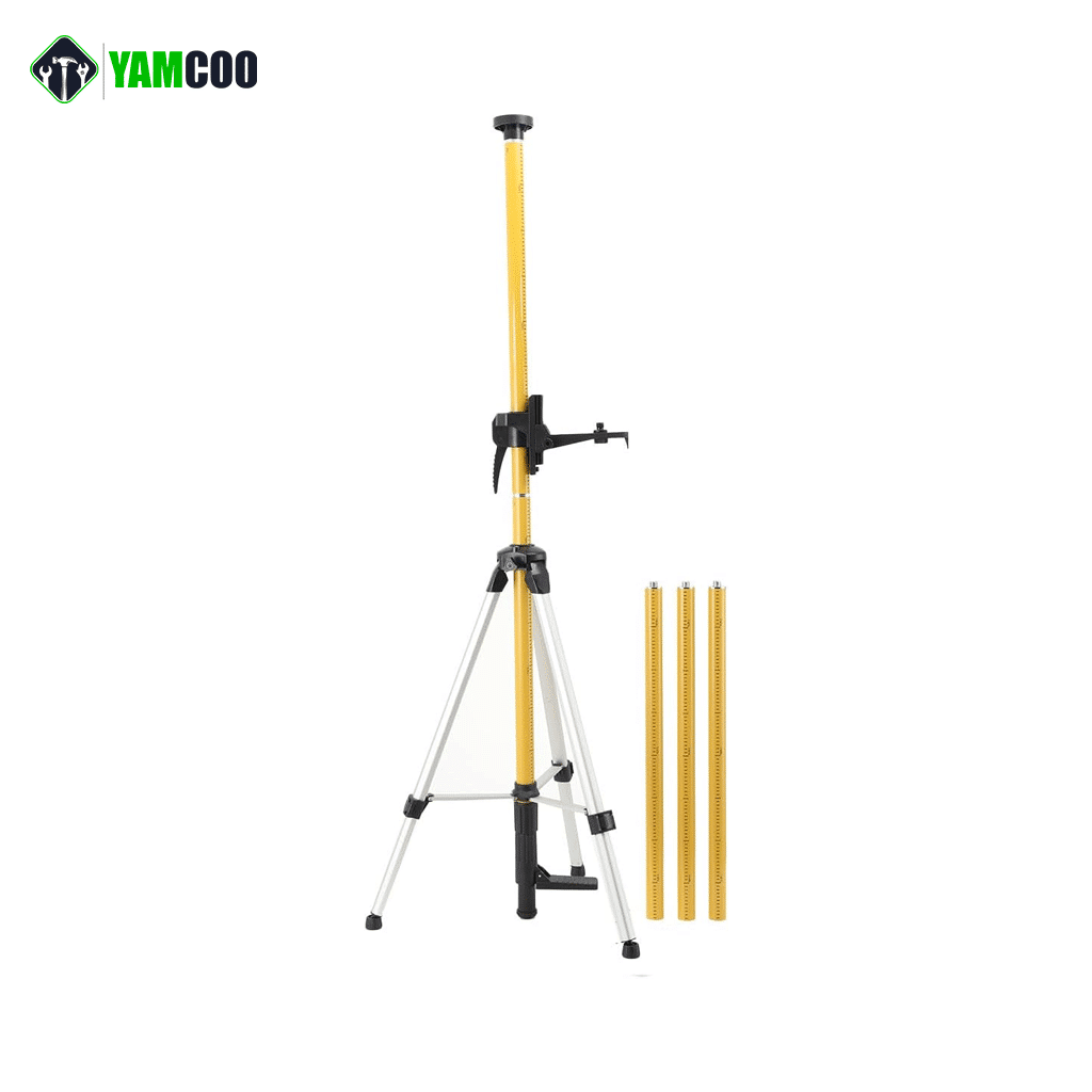 Trépied Et Perche Télescopique 4.2M Industriel Pour Niveau Laser – Yamcoo